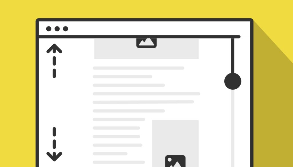 JavaScriptのclientHeightでスクロールに応じて伸びたり縮む縦のプログレスバー | DUB DESiGN